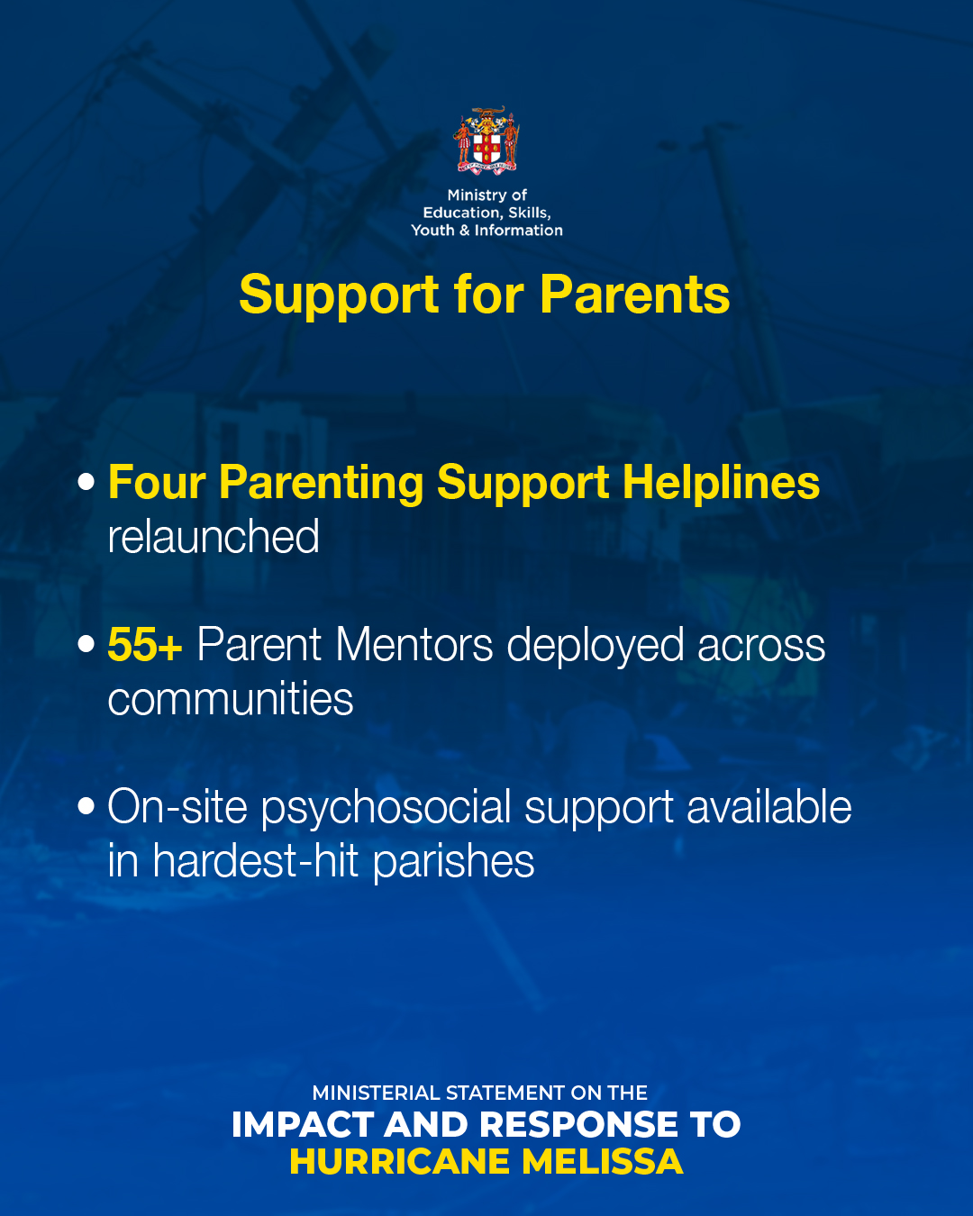 Hurricane Melissa Recovery for the Jamaican Education Sector - National Education Trust